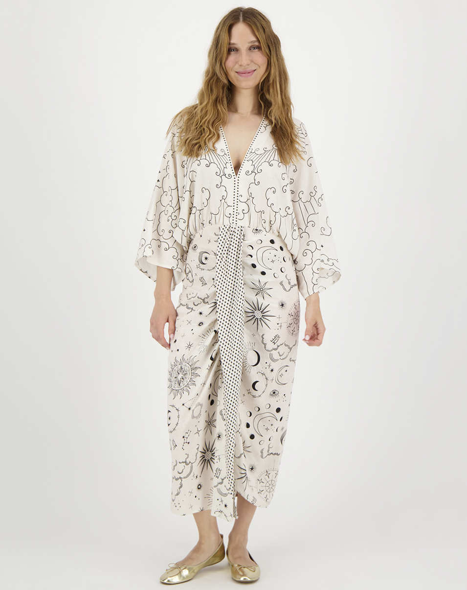 Me369 Sophia Kimono Dress Zodiac | Marina St Barth